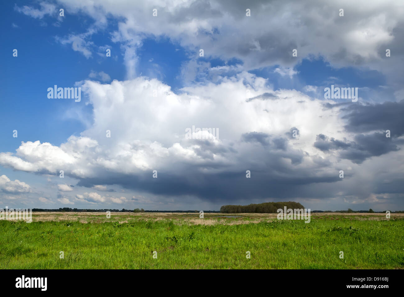 Rain clouds over plain hi-res stock photography and images - Alamy