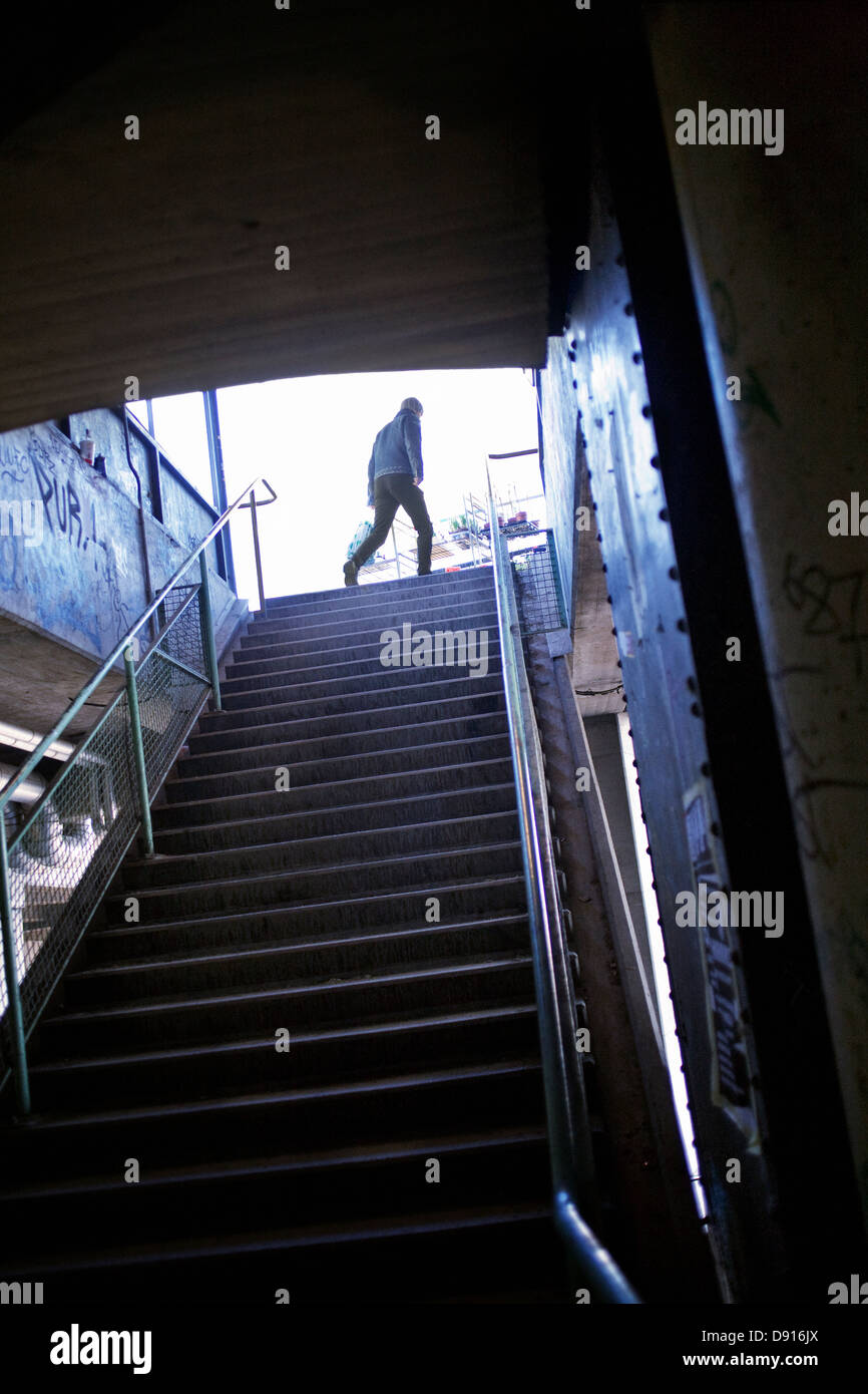 Silhouette steps hi-res stock photography and images - Alamy