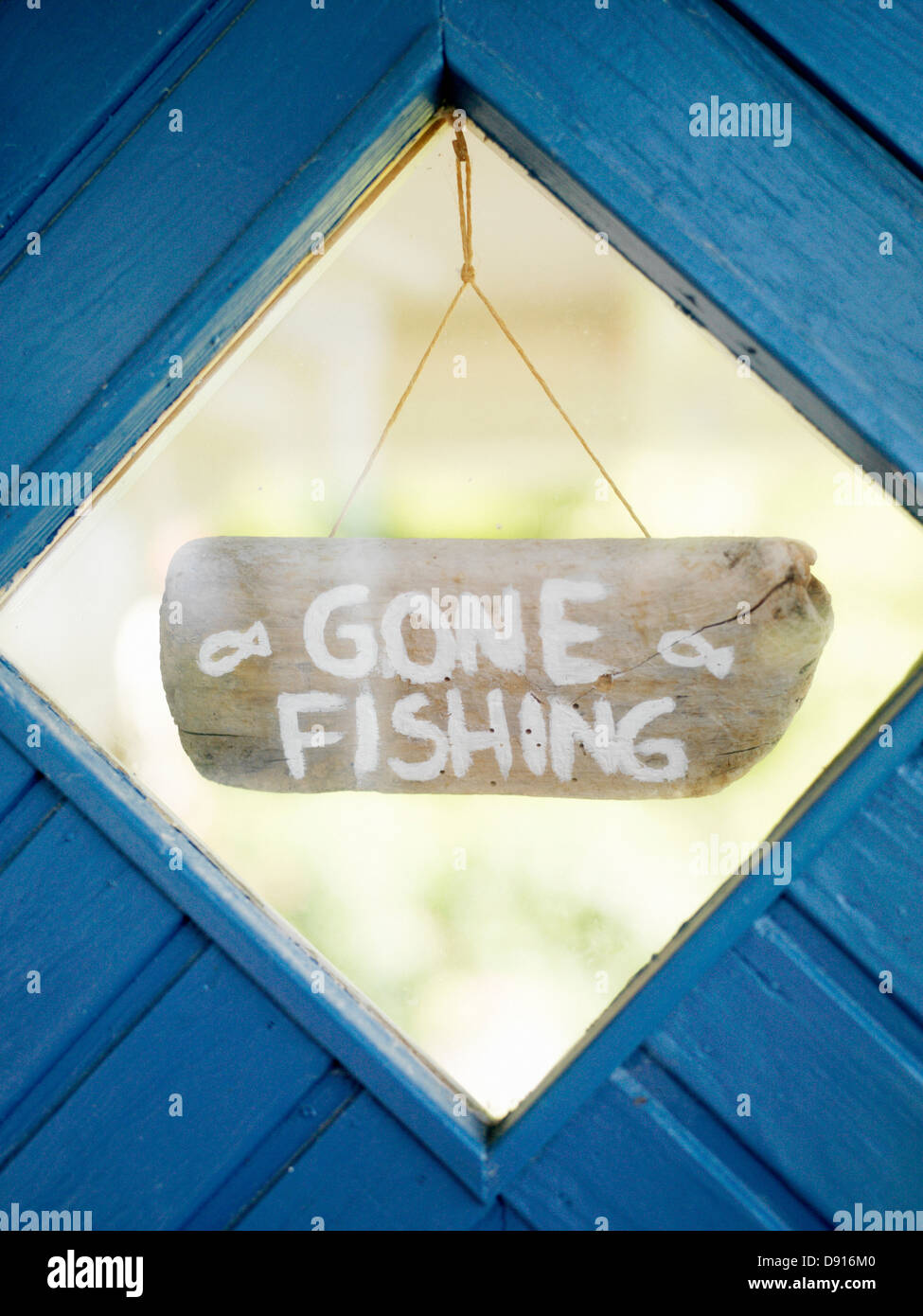 Gone Ice Fishing Sign