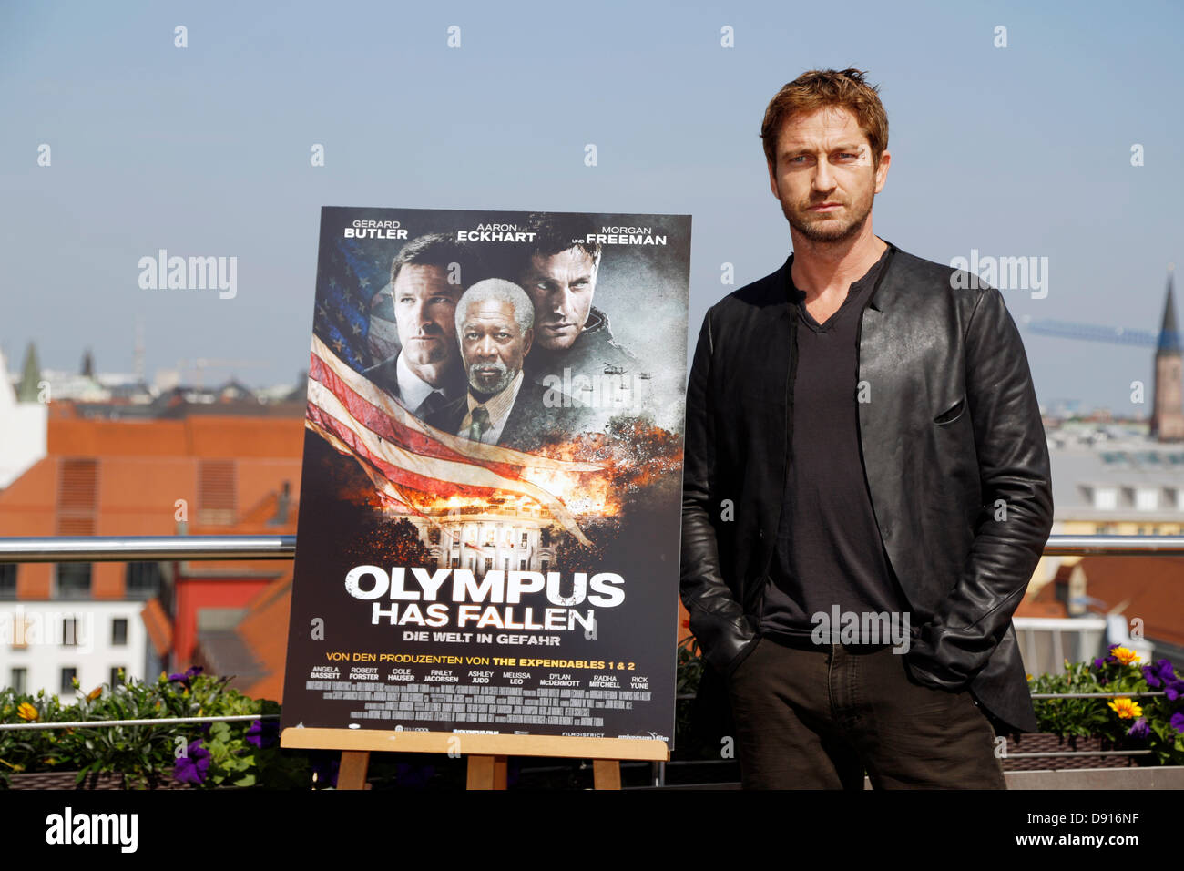 Munich, Germany. June 7, 2013. Actor Gerard Butler poses during the ...