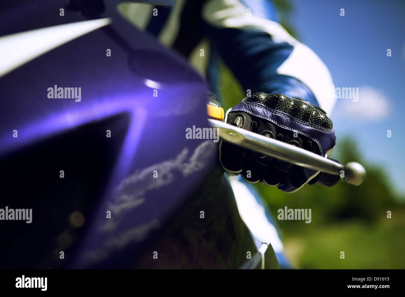 Motorcycle hand brake hi-res stock photography and images - Alamy