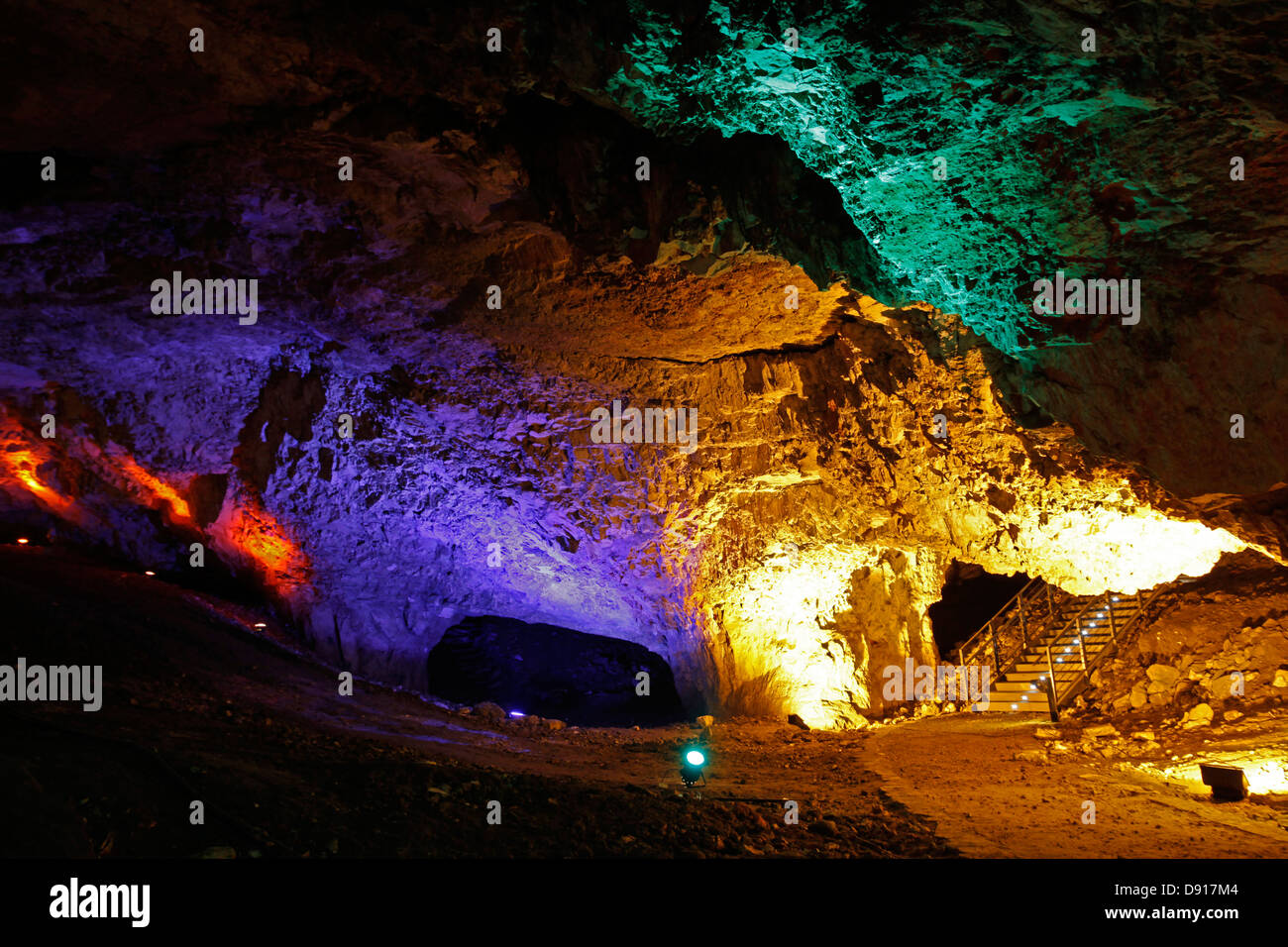 View inside Zedekiah's Cave or Zedekiyahu's Cave also called Solomon's ...
