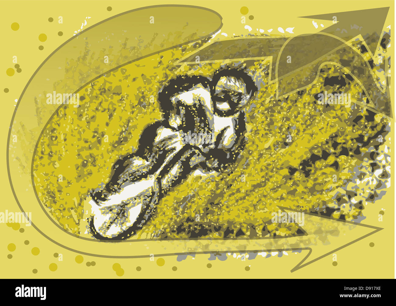 Abstract cycling painting hi-res stock photography and images - Alamy