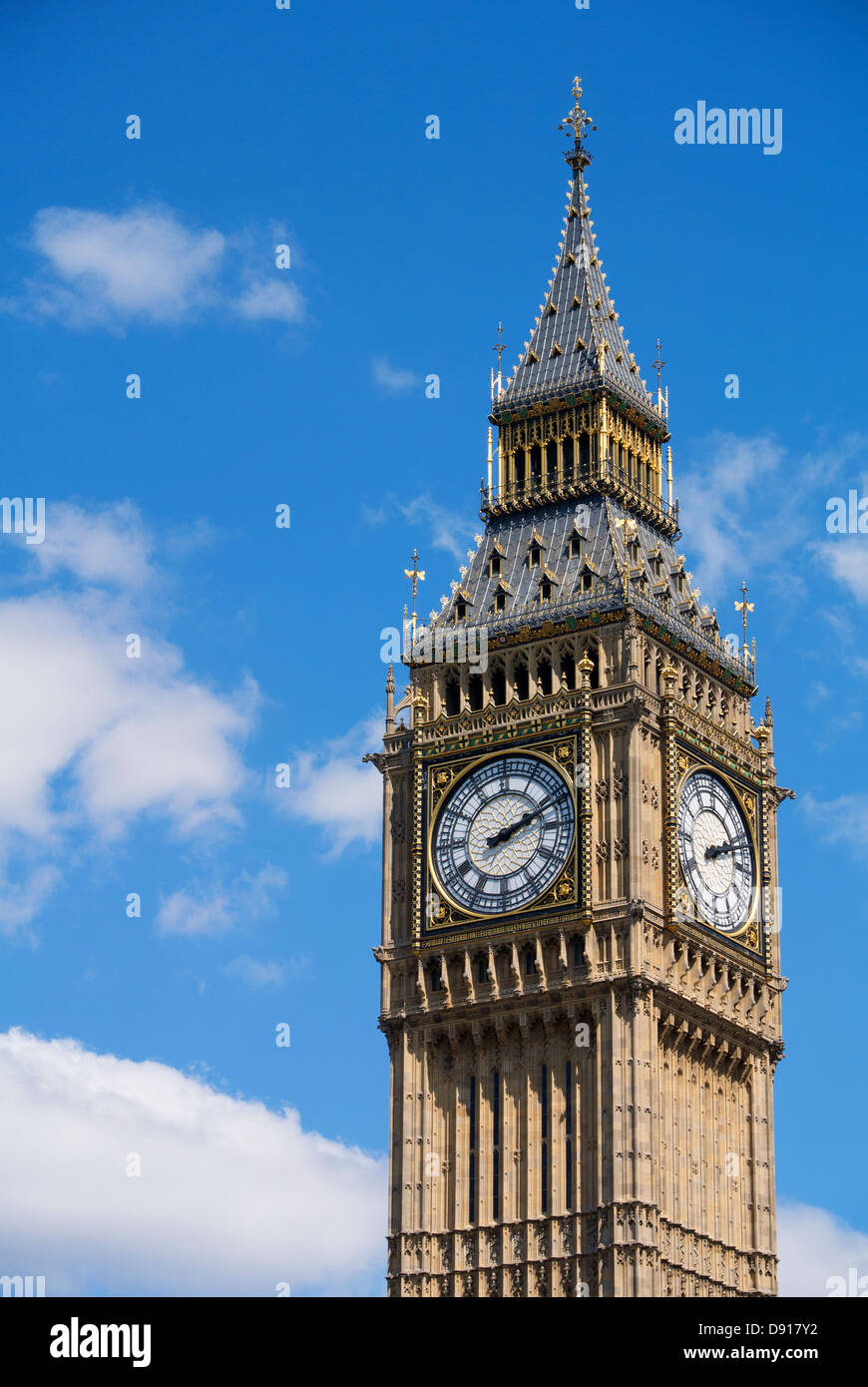 Big Ben Westminster Elizabeth Clock Tower in London England Stock Photo ...