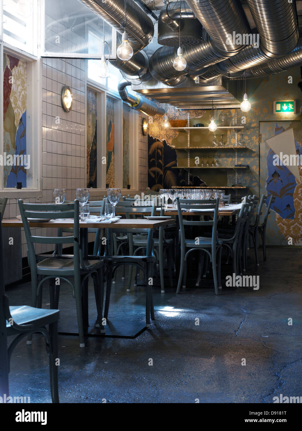 Interior from a bar, Stockholm, Sweden Stock Photo - Alamy