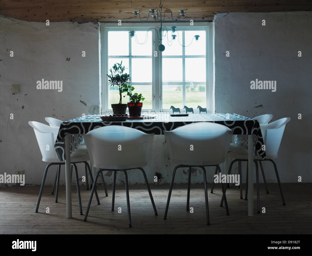 A dining area, Sweden Stock Photo - Alamy
