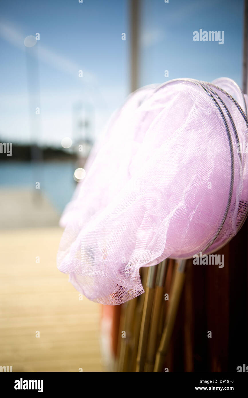 Landing net, close-up Stock Photo - Alamy