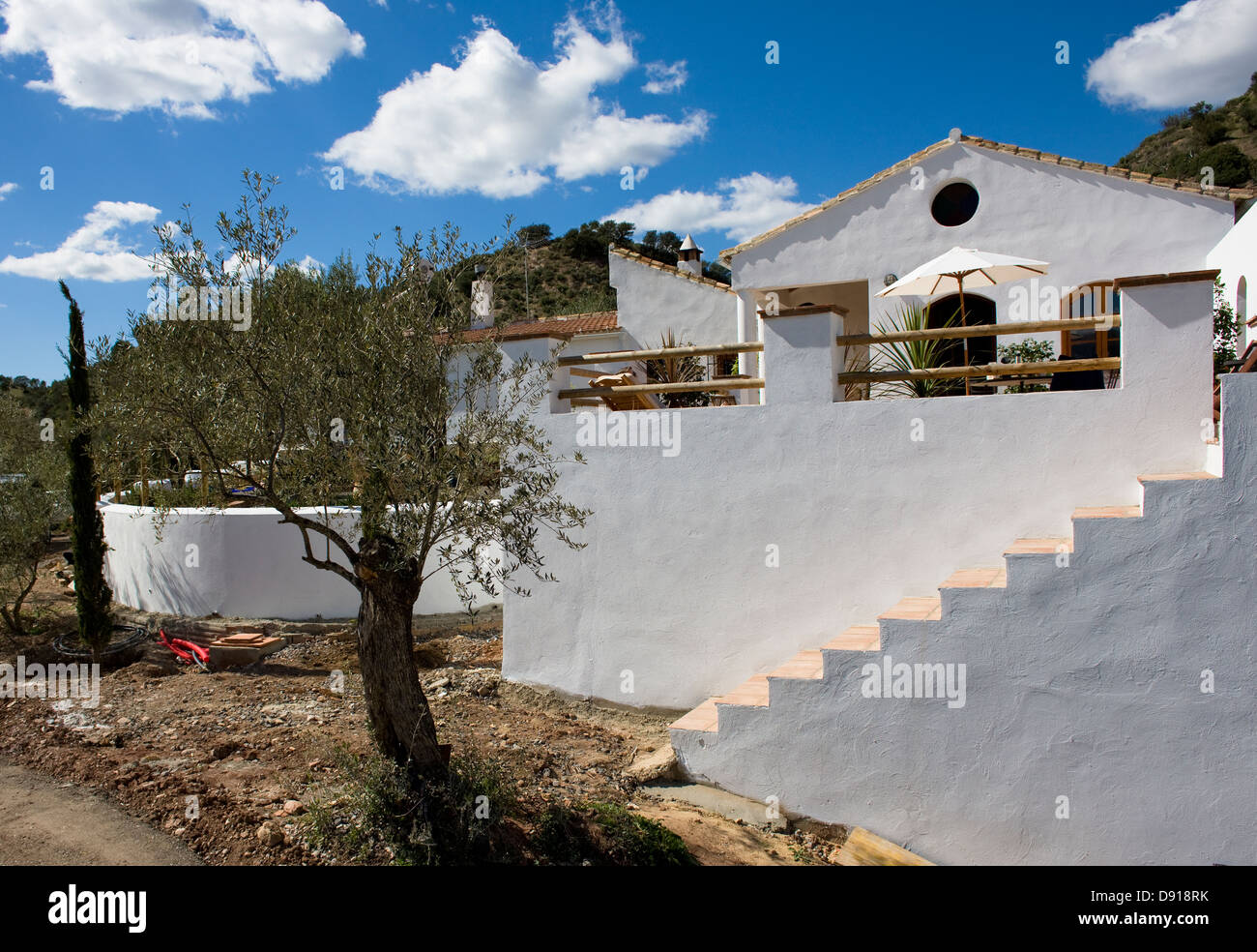 Whitewashed stairs hi-res stock photography and images - Alamy