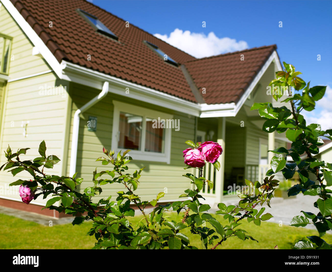 A green villa Stock Photo - Alamy