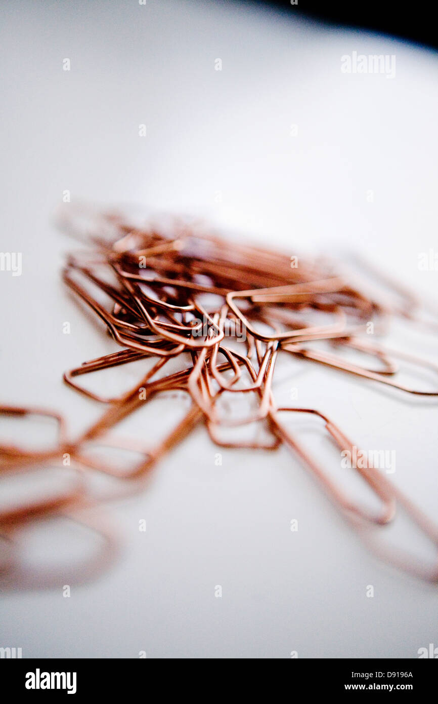 Paper clips, close-up Stock Photo - Alamy