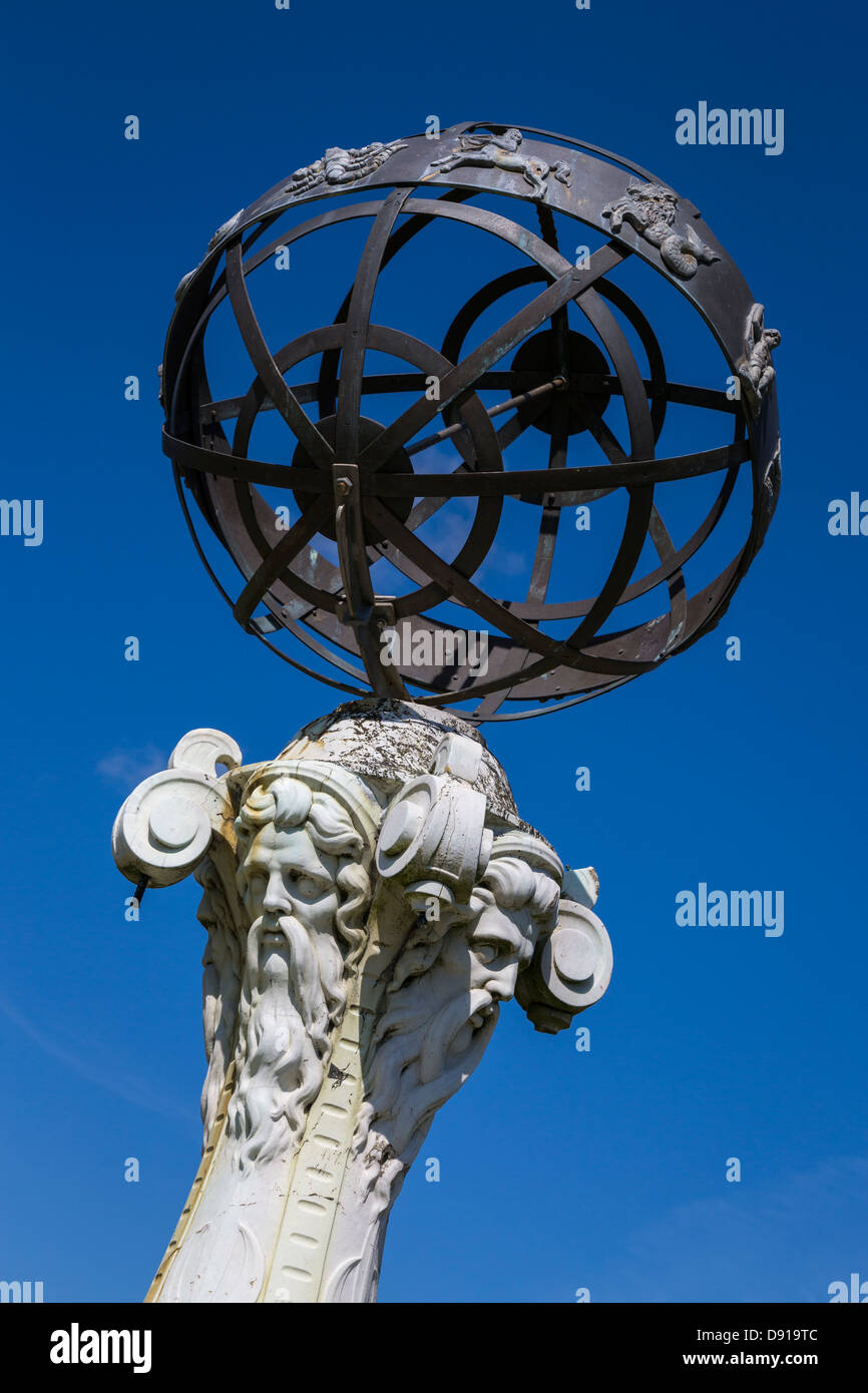 The Equatorial Sundial by John Thomas, circa 1850, at Somerleyton Hall ...