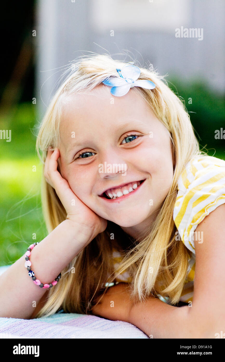 A Scandinavian girl in the sun, Sweden Stock Photo - Alamy