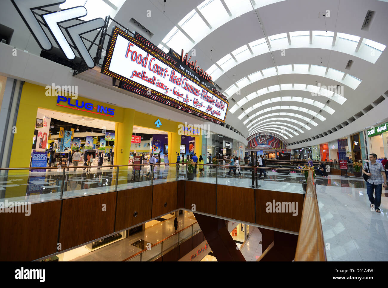 Dubai Mall, The Dubai Mall interior, Dubai, United Arab Emirates Stock ...