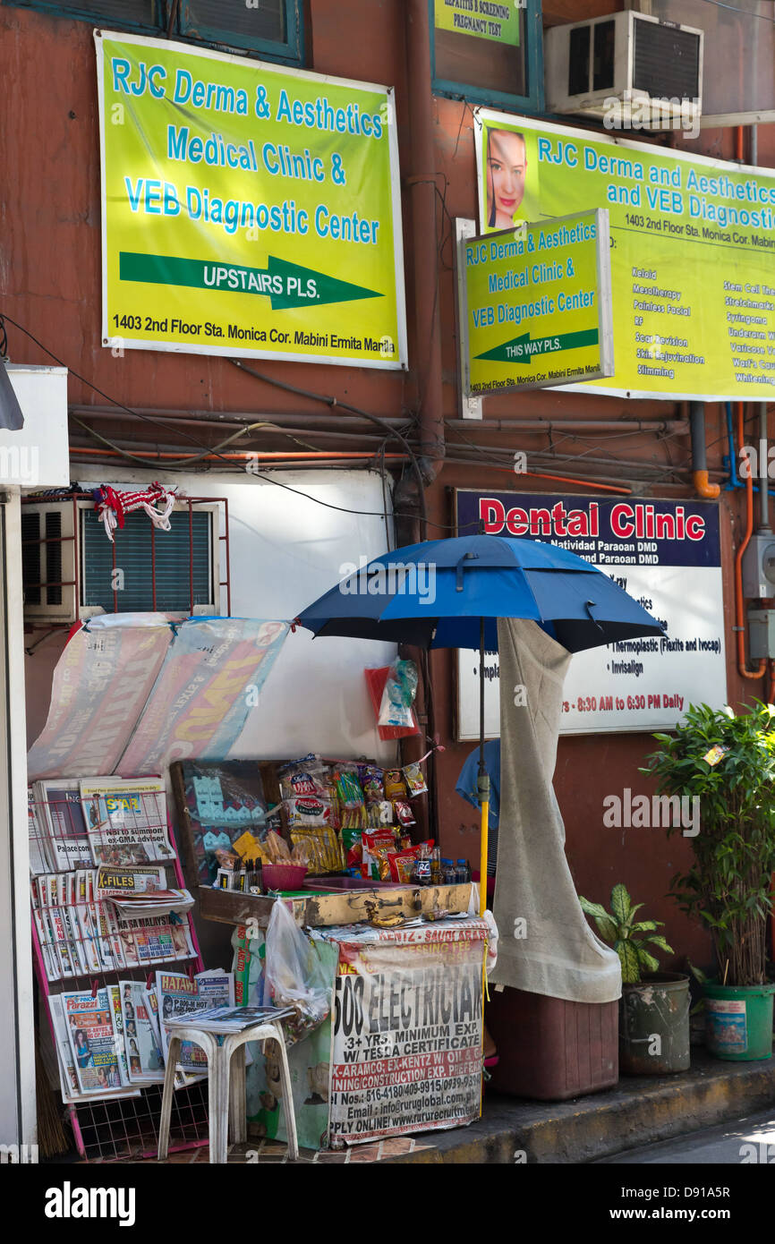 Typical exterior Facade of a Shop in Manila, Philippines Stock Photo ...