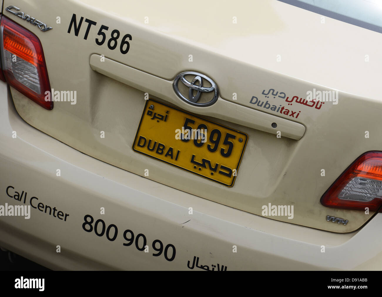 Taxi, Dubai, United Arab Emirates Stock Photo - Alamy