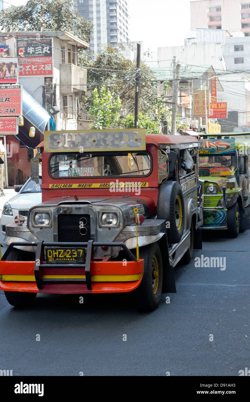Typical Jeepney in Manila, Philippines Stock Photo - Alamy