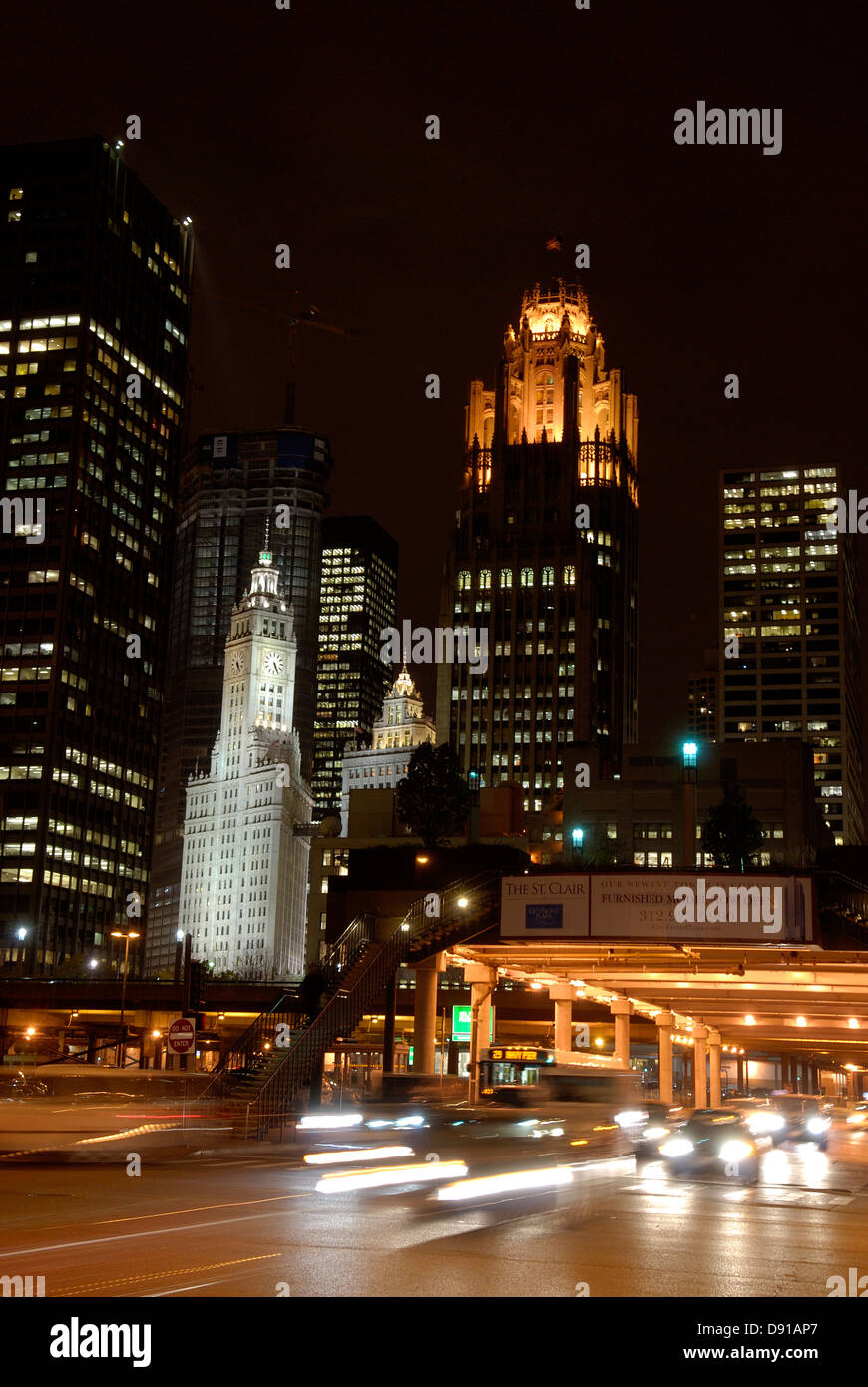 Downtown chicago usa hi-res stock photography and images - Alamy