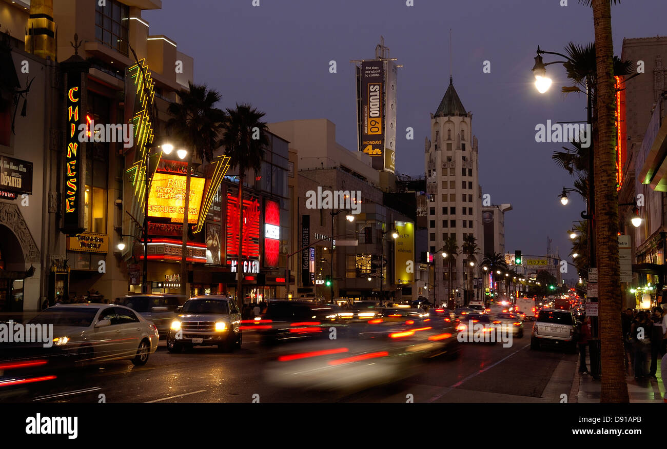 Los angeles people hollywood boulevard hi-res stock photography and ...