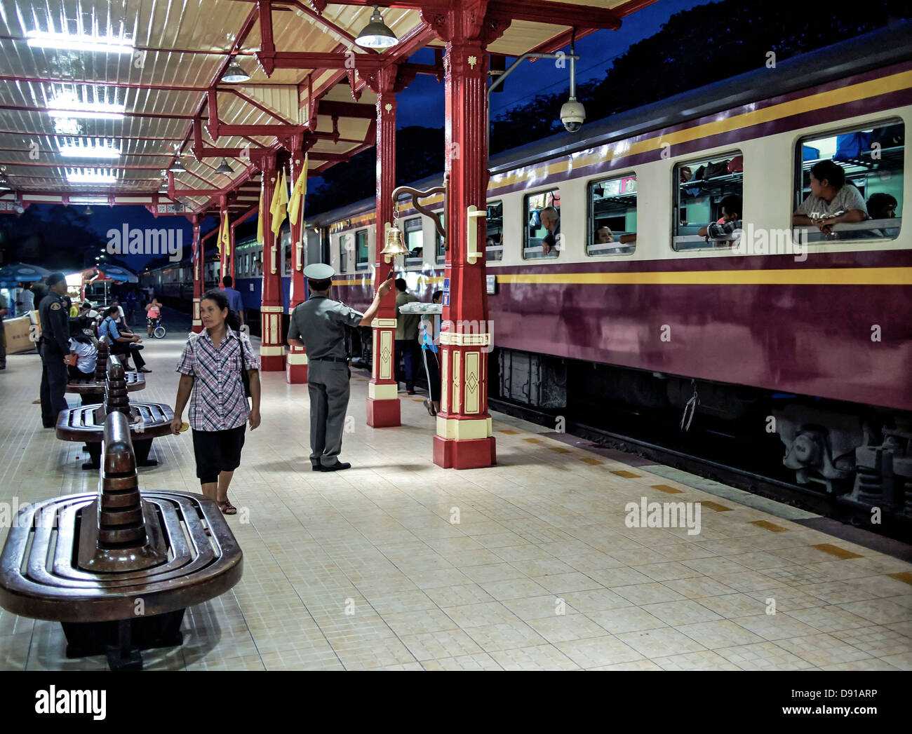 Indian Railway Station Scene