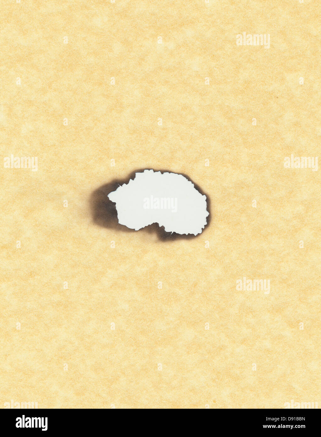 combustion hole in paper Stock Photo - Alamy