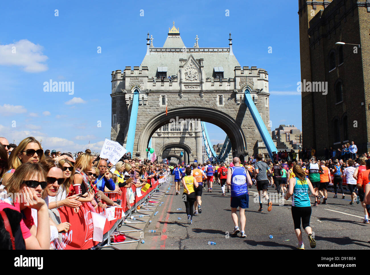 London Marathon Tower Bridge High Resolution Stock Photography and ...