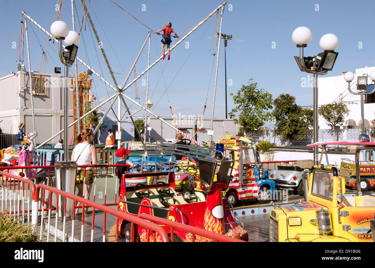 Small amusement park for children in Fuengirola, Andalusia, Spain Stock ...