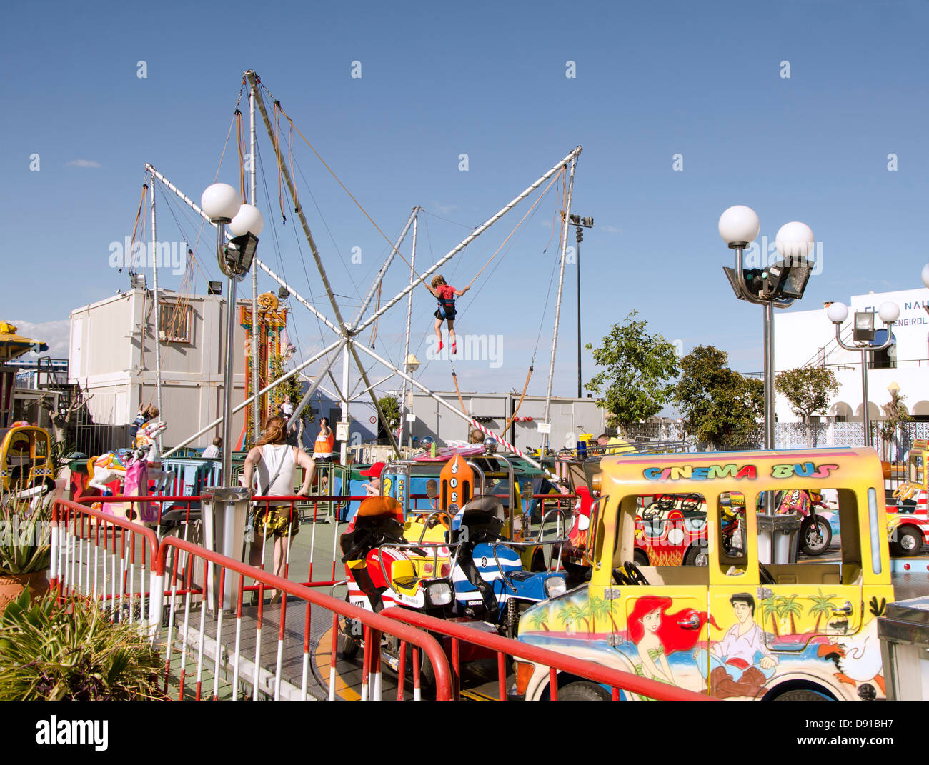 Small amusement park for children in Fuengirola, Andalusia, Spain Stock ...