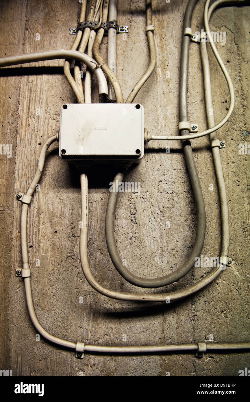 Gray cables hi-res stock photography and images - Alamy