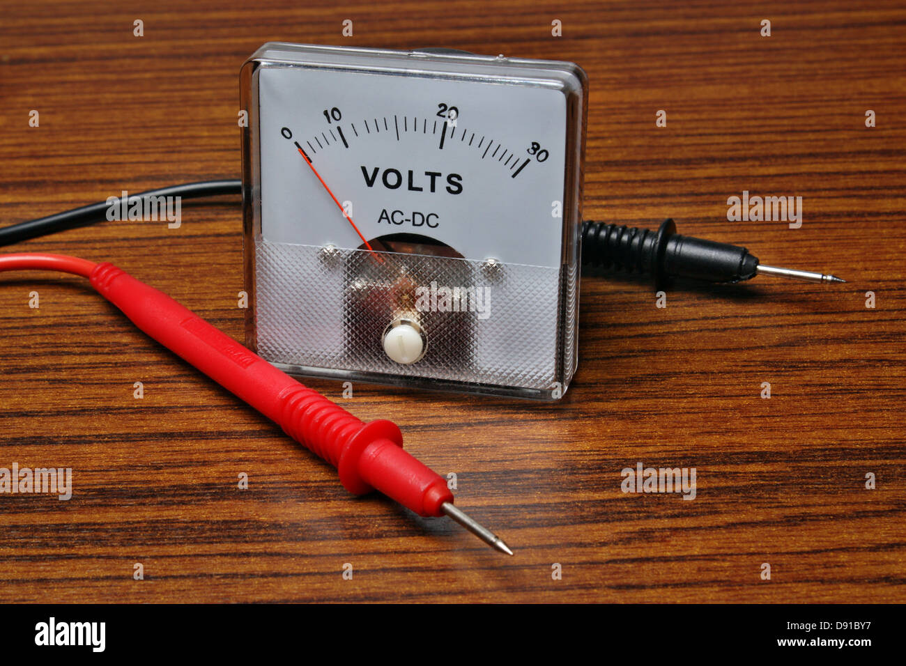 Analog display for voltage measurement Stock Photo - Alamy