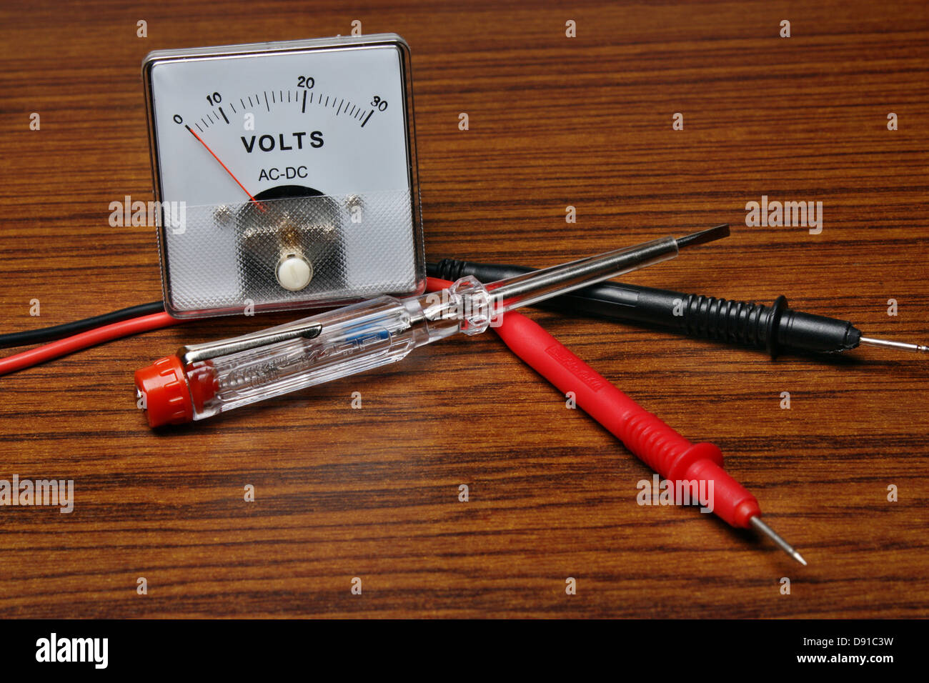 Tools to check the voltage Stock Photo - Alamy