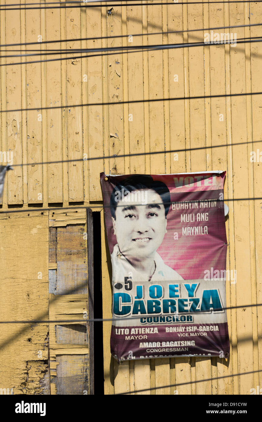 Advertising Placard in Manila, Philippines Stock Photo - Alamy