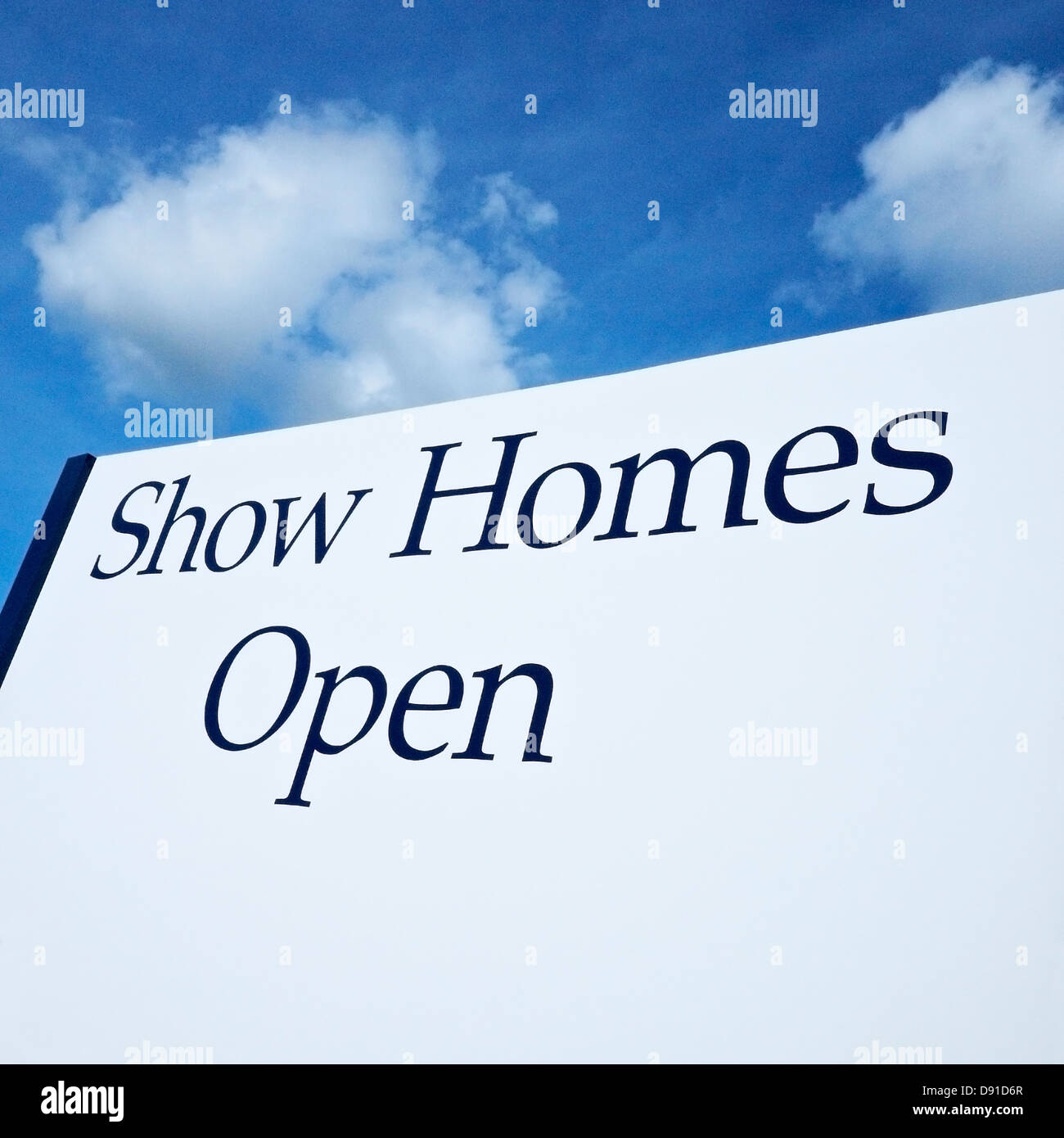 Show homes open sign Stock Photo - Alamy