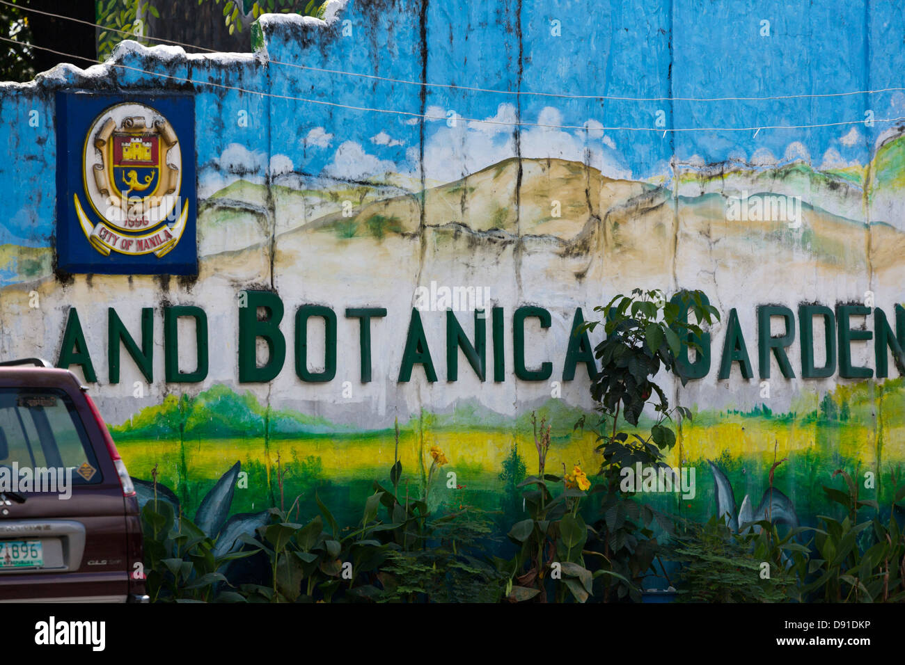 Exterior Facade of the Botanic Garden in Manila, Philippines Stock ...