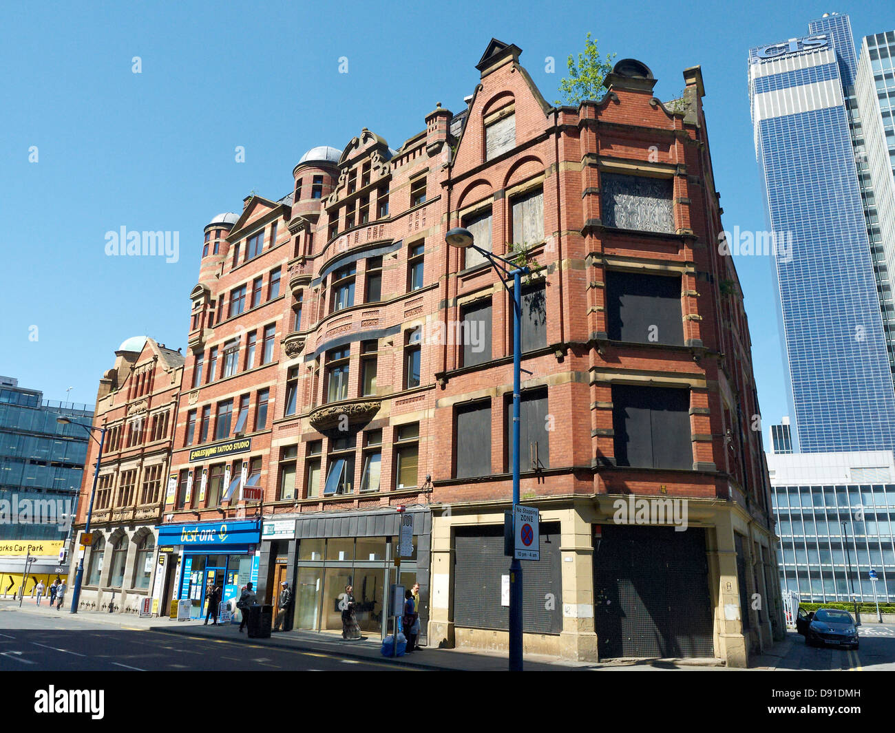 Stovell`s Buildings on Shudehill Manchester UK Stock Photo - Alamy