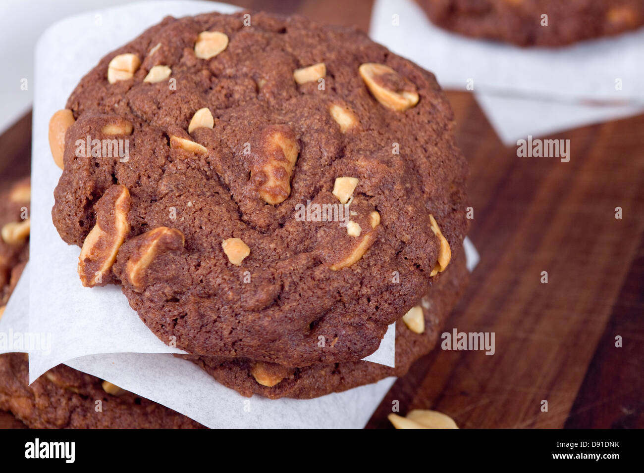 Round chocolate biscuits hi-res stock photography and images - Alamy