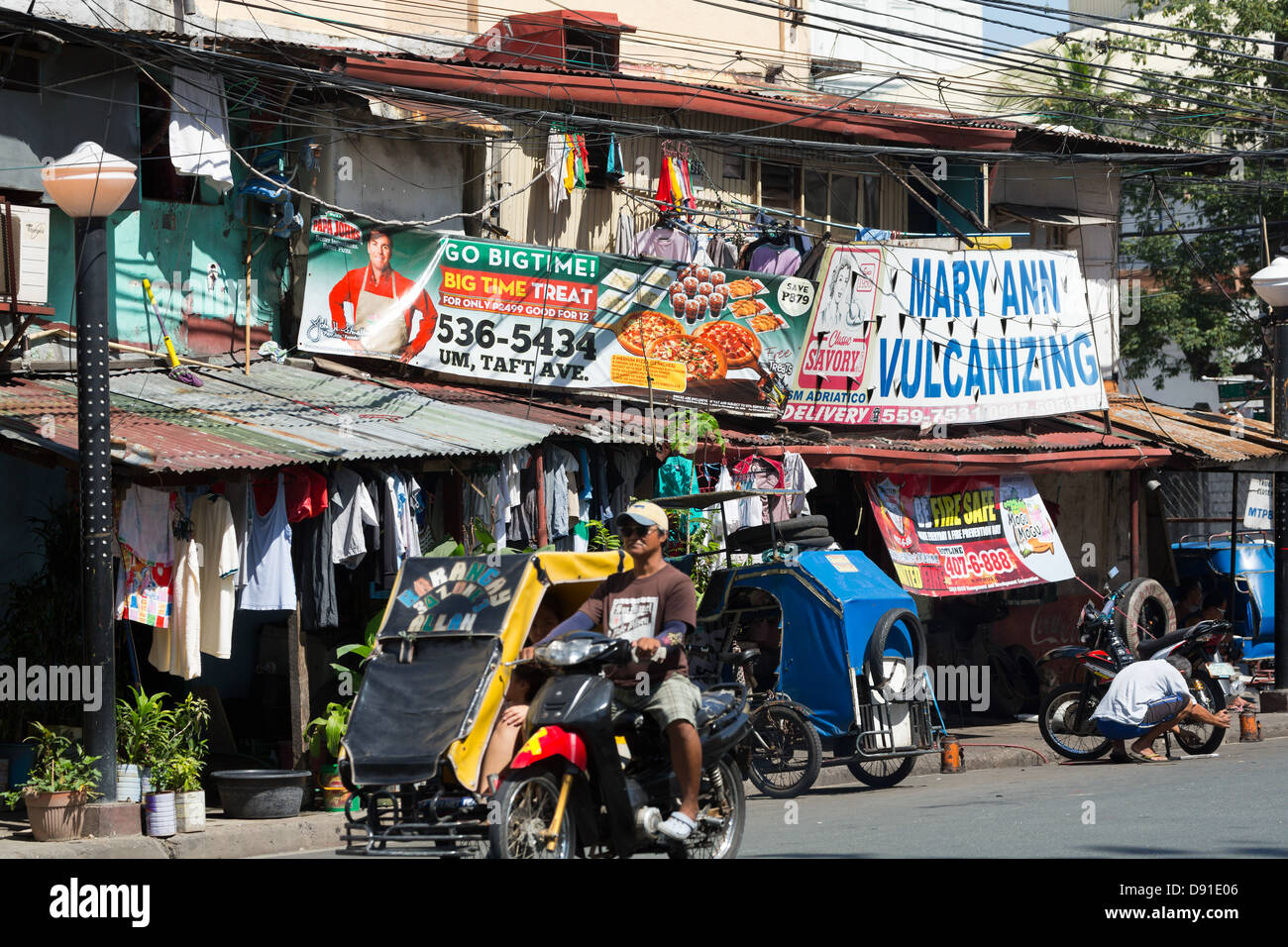 Typical exterior Facade of a Shop in Manila, Philippines Stock Photo ...