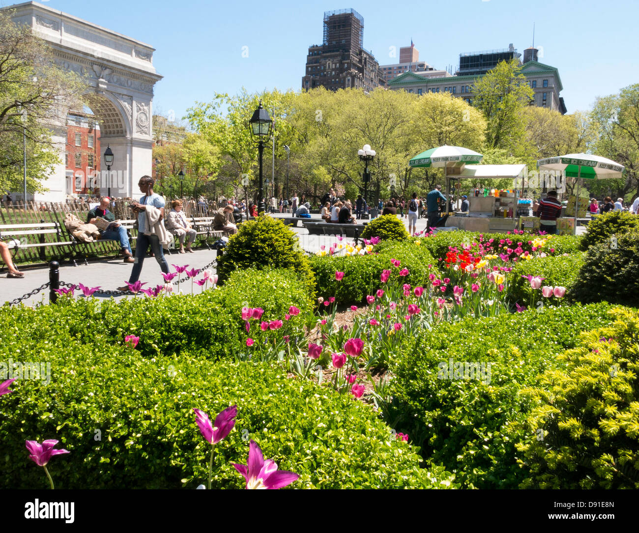 Washington square park conservancy hi-res stock photography and images ...