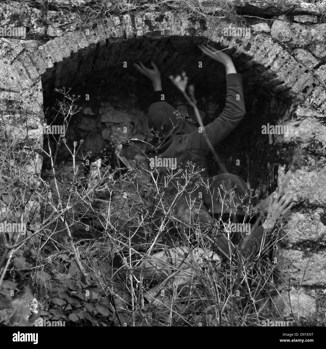 Strange time Black and White Stock Photos & Images - Alamy