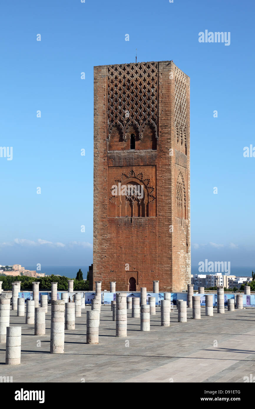 The Hassan Tower (tour hassan) in Rabat, Morocco Stock Photo - Alamy