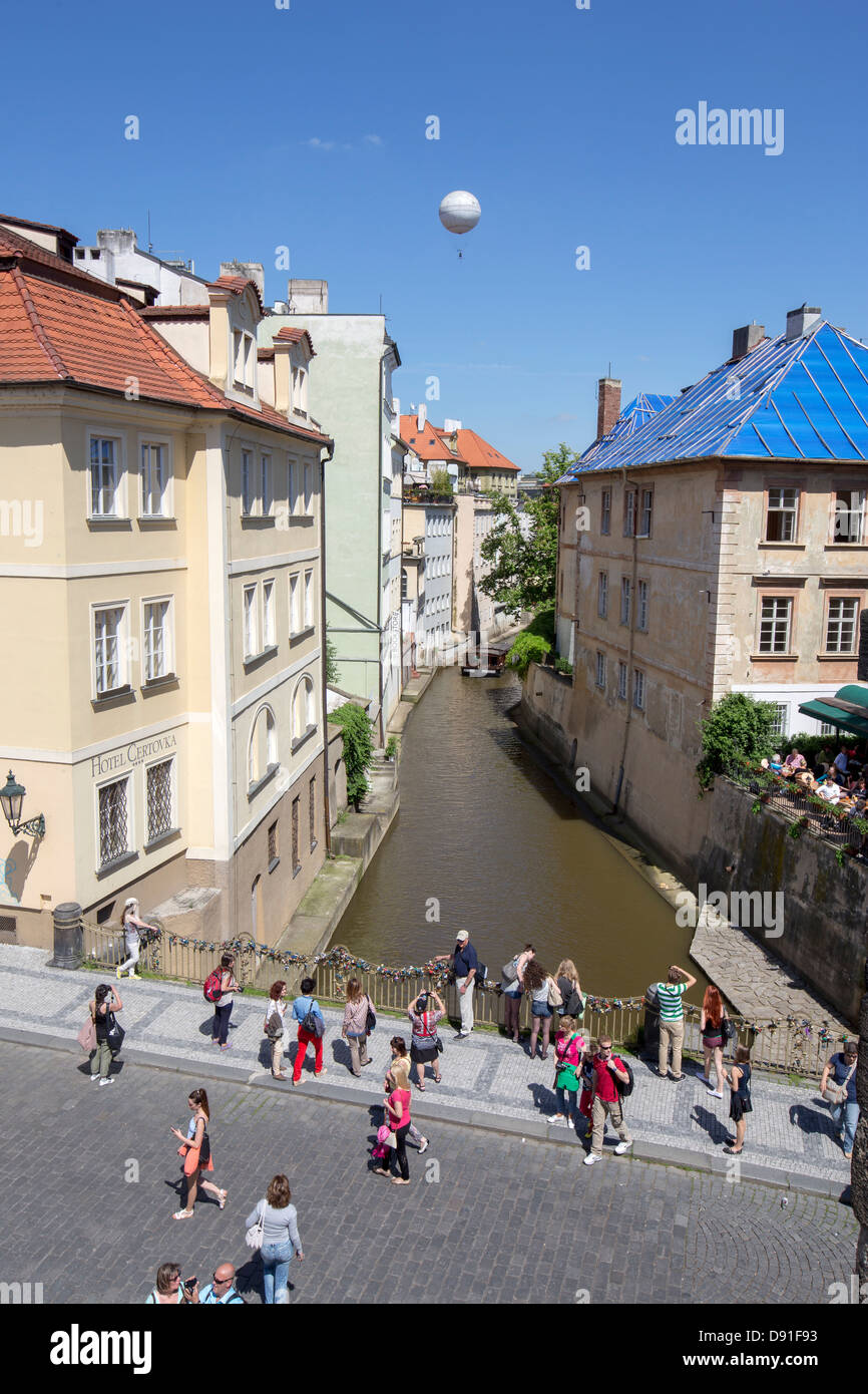 A air balloon flying in Prague, Czech Republic, Europe Stock Photo - Alamy