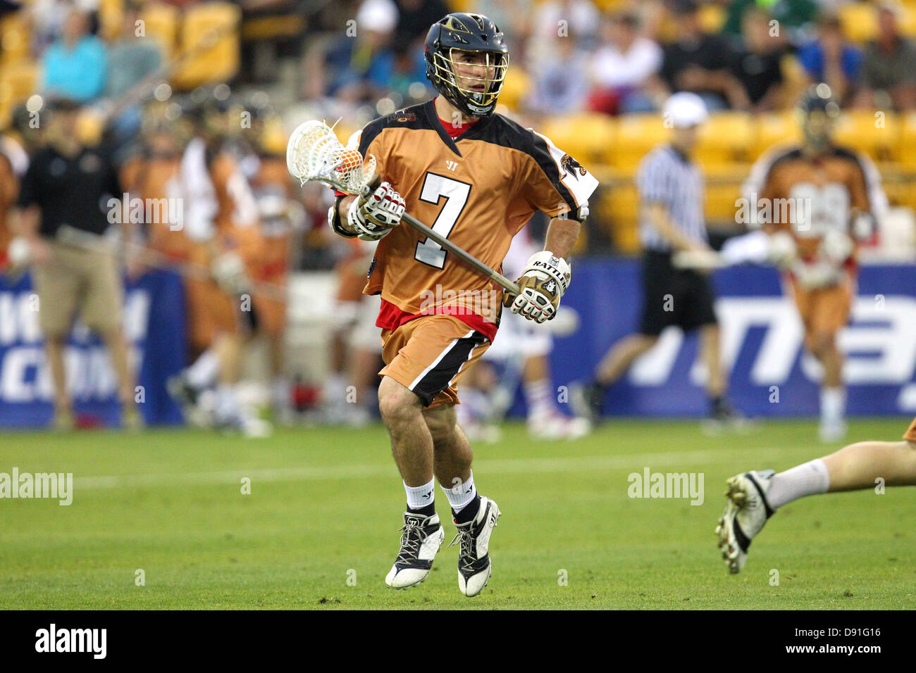 June 7, 2013: Rochester's Steve DeNapoli (7) in action during the MLL ...