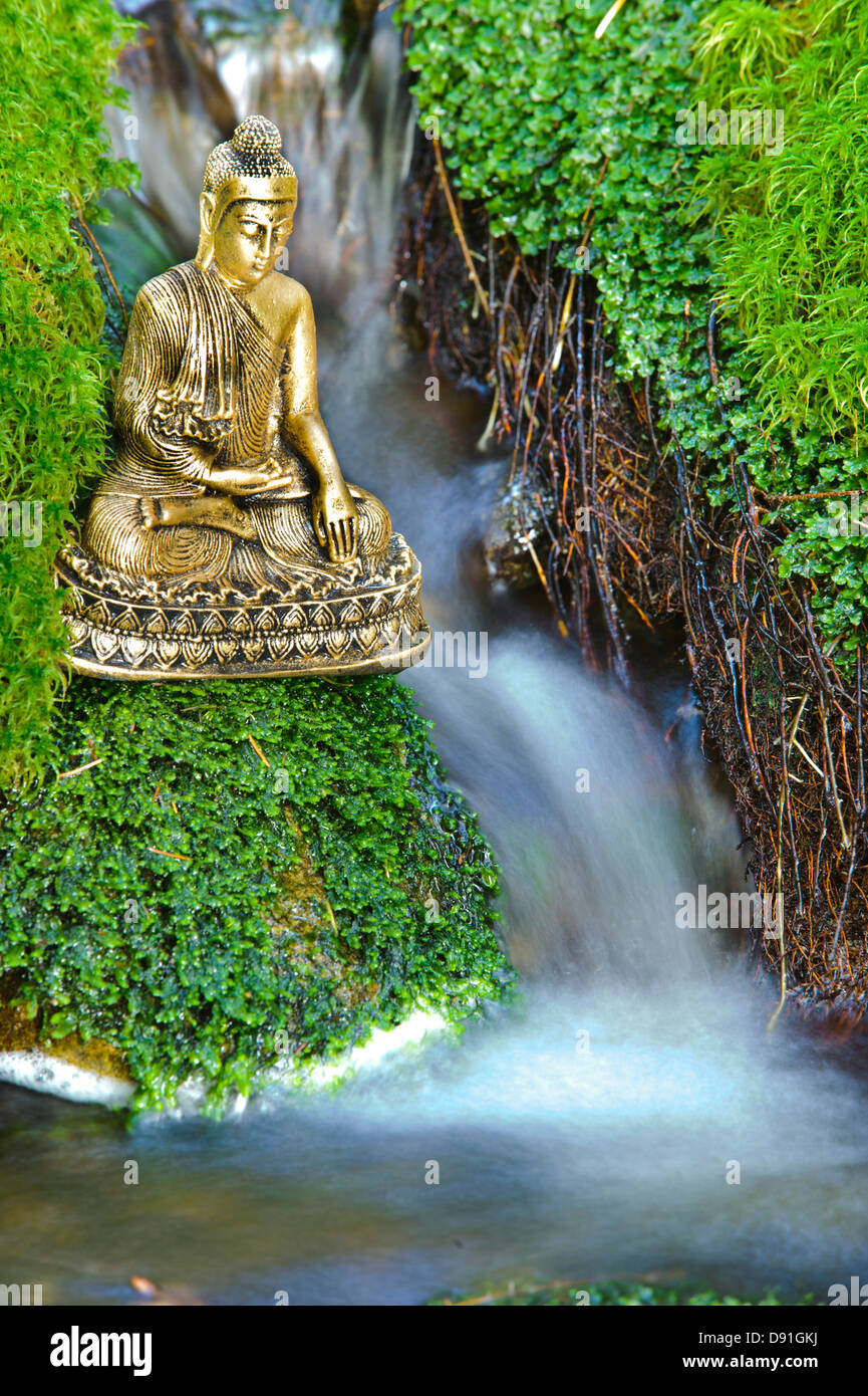 Buddha meditation waterfall hi-res stock photography and images - Alamy