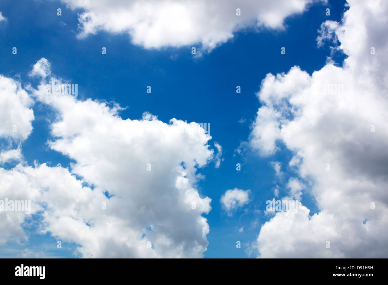 clouds and clear blue sky weather nature Stock Photo - Alamy