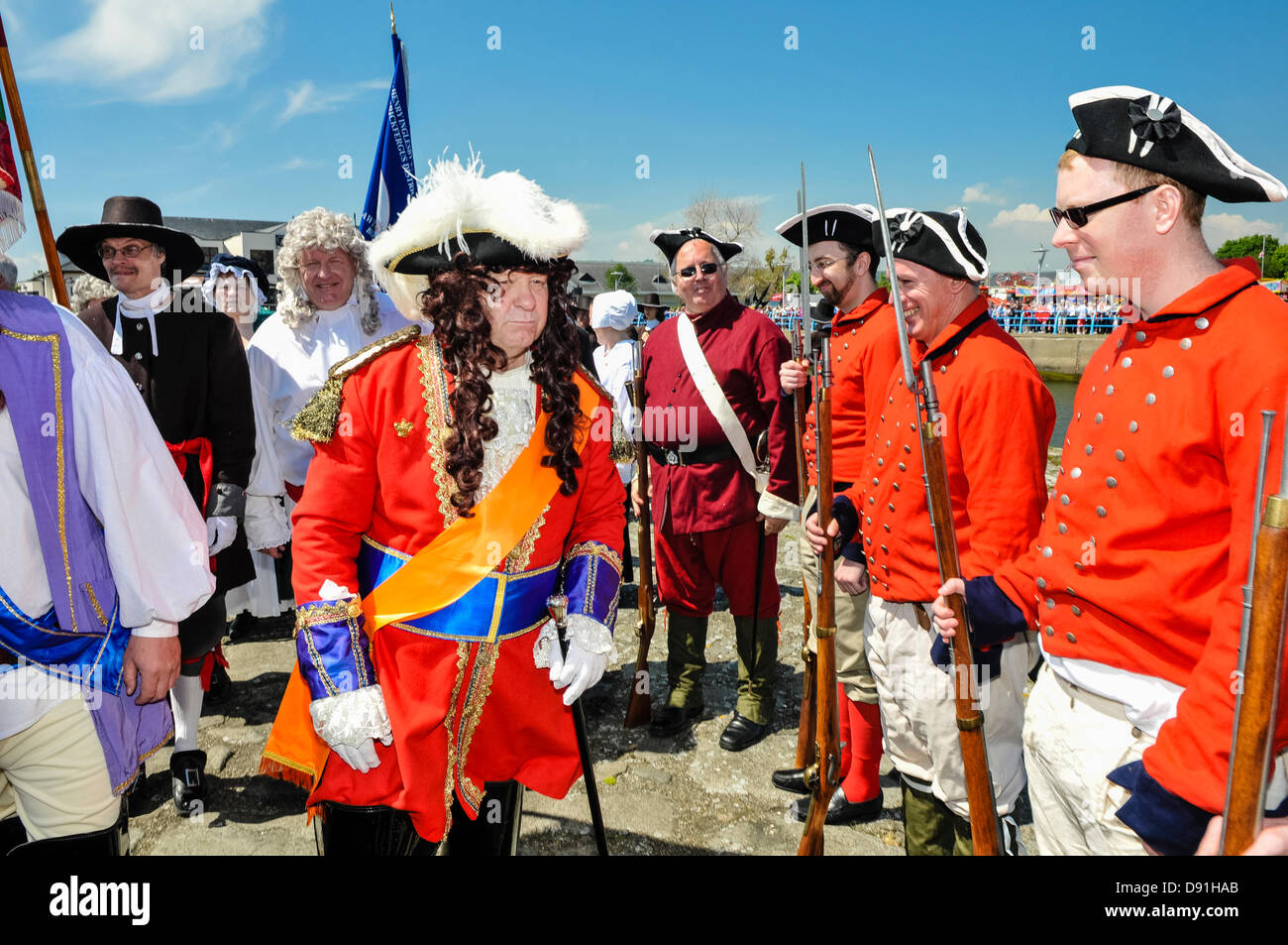 Carrickfergus, Northern Ireland. 8th June 2013. "King Billy" arrives at ...