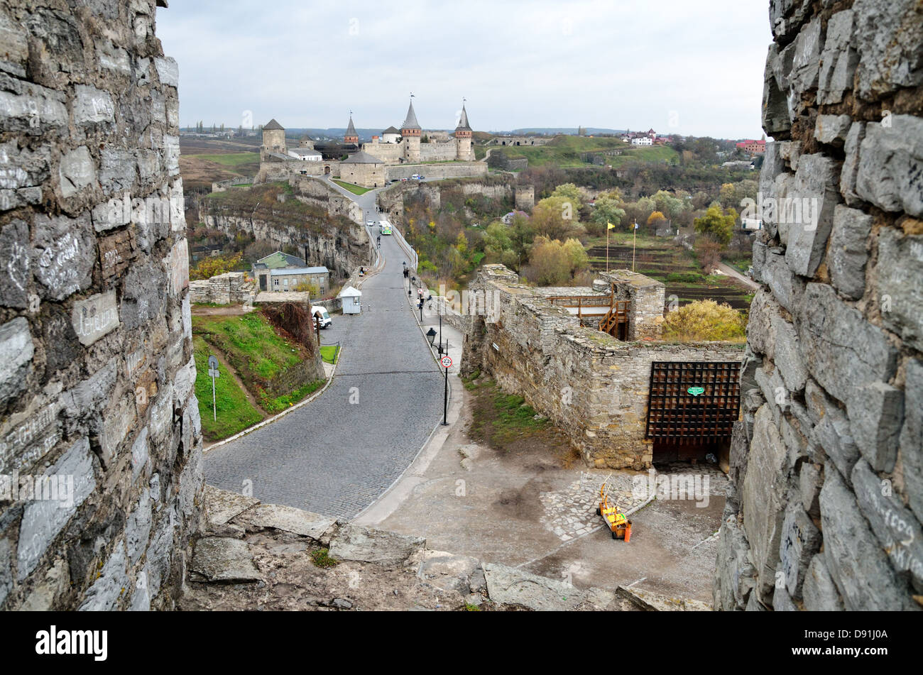 Medieval fortress ukraine kamianets podilsky hi-res stock photography ...