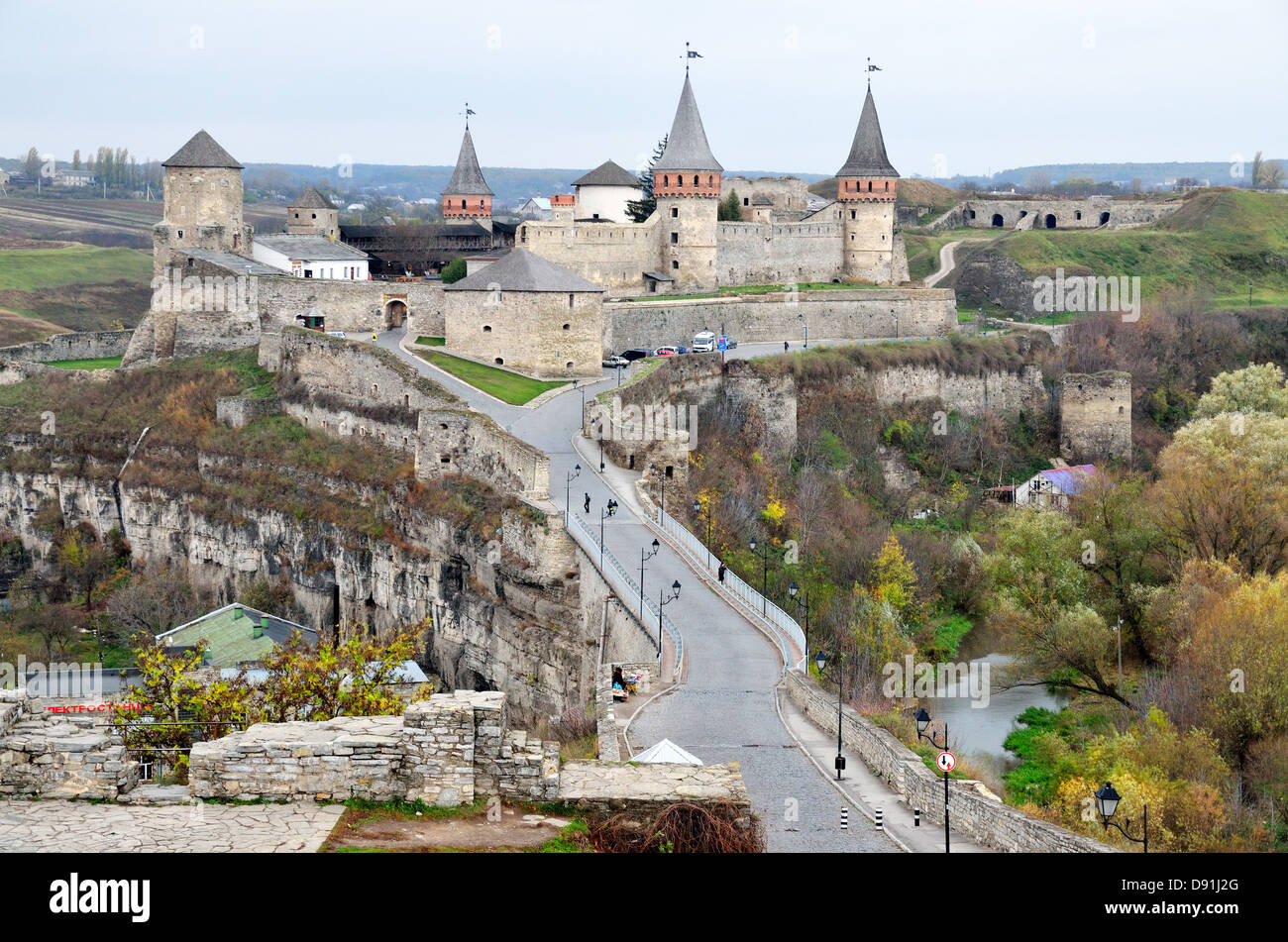 Medieval fortress ukraine kamianets podilsky hi-res stock photography ...