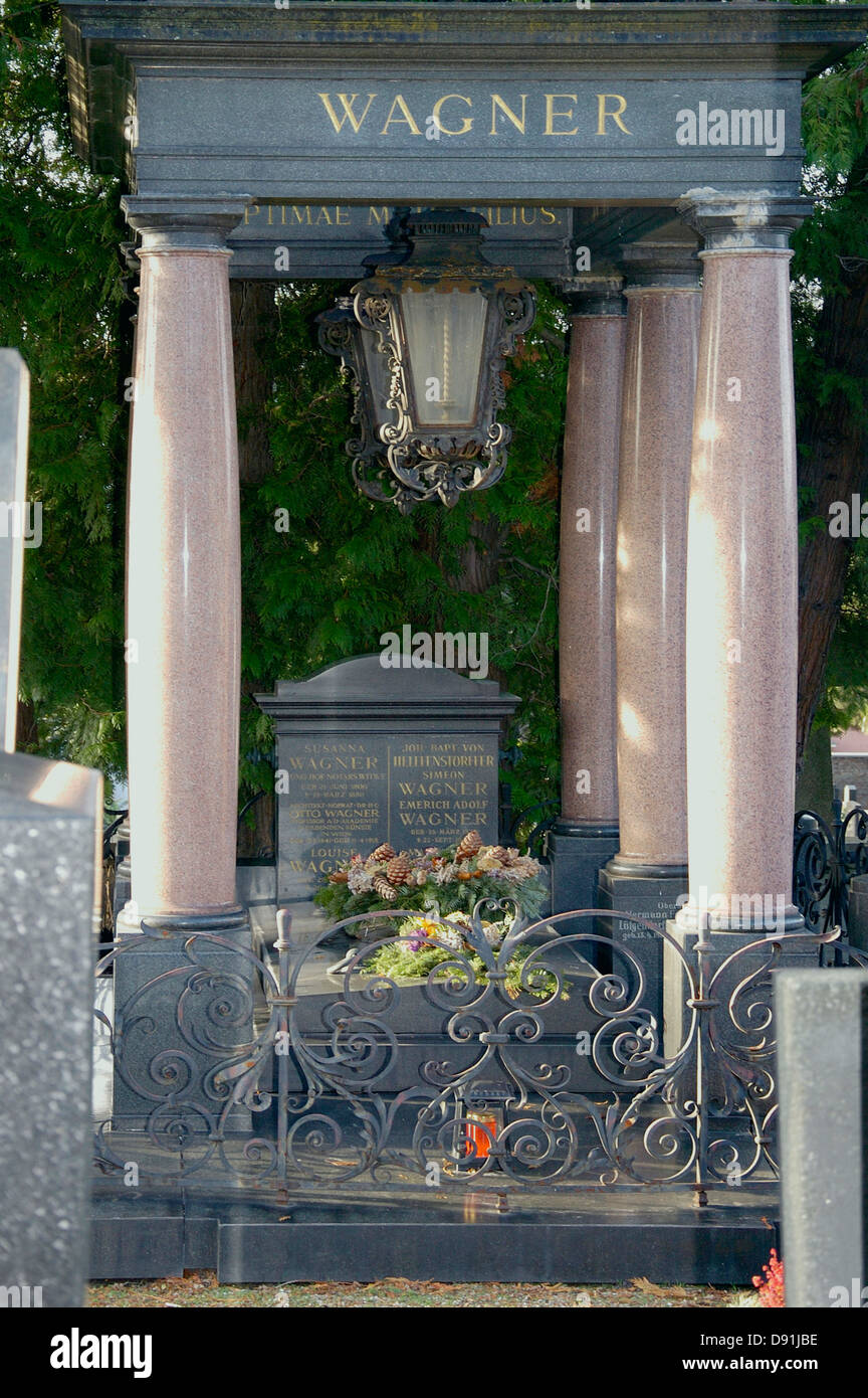 Otto Wagner tomb at cemetery Hietzing Stock Photo - Alamy