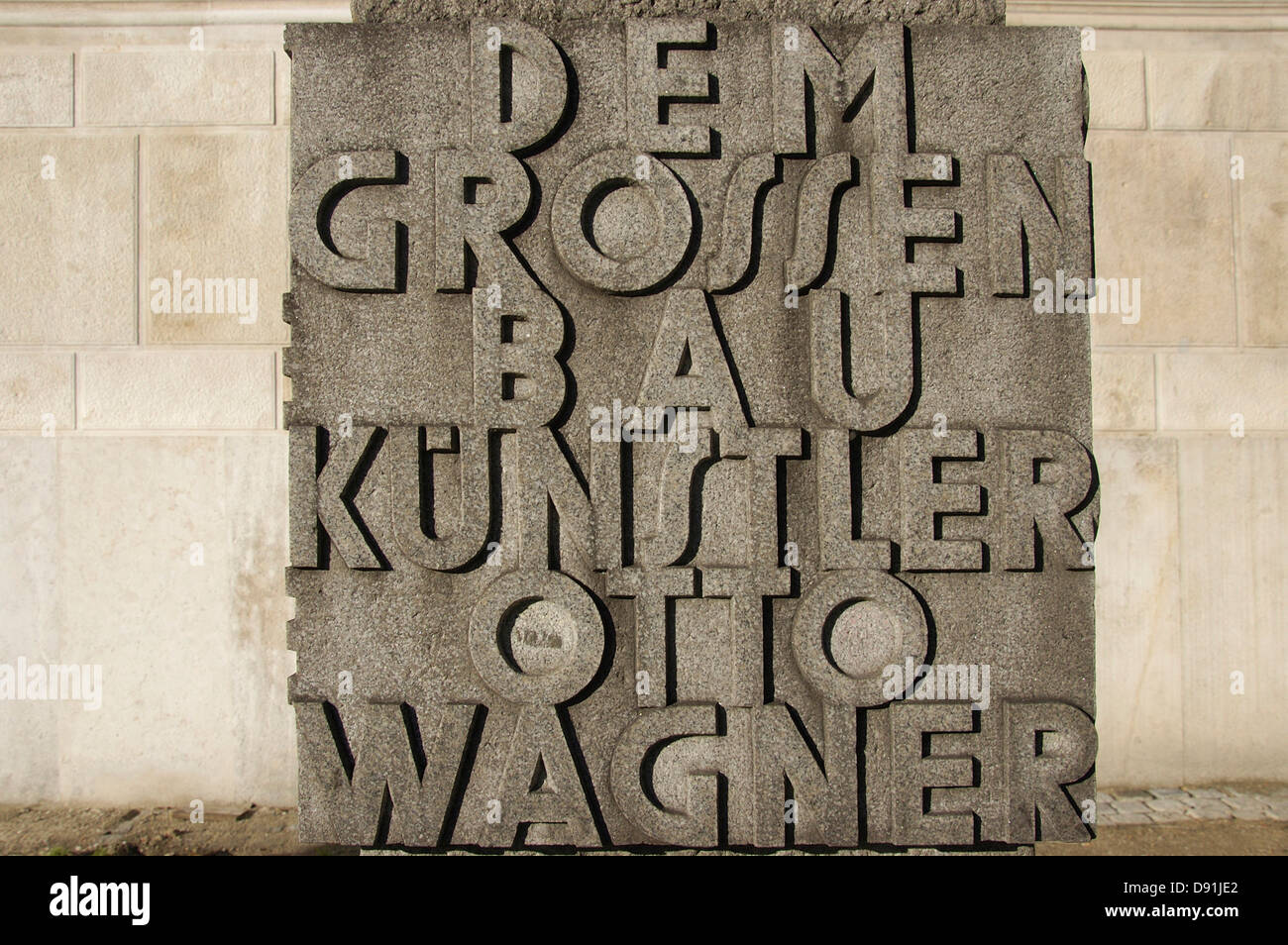 Otto Wagner Memorial Stock Photo - Alamy