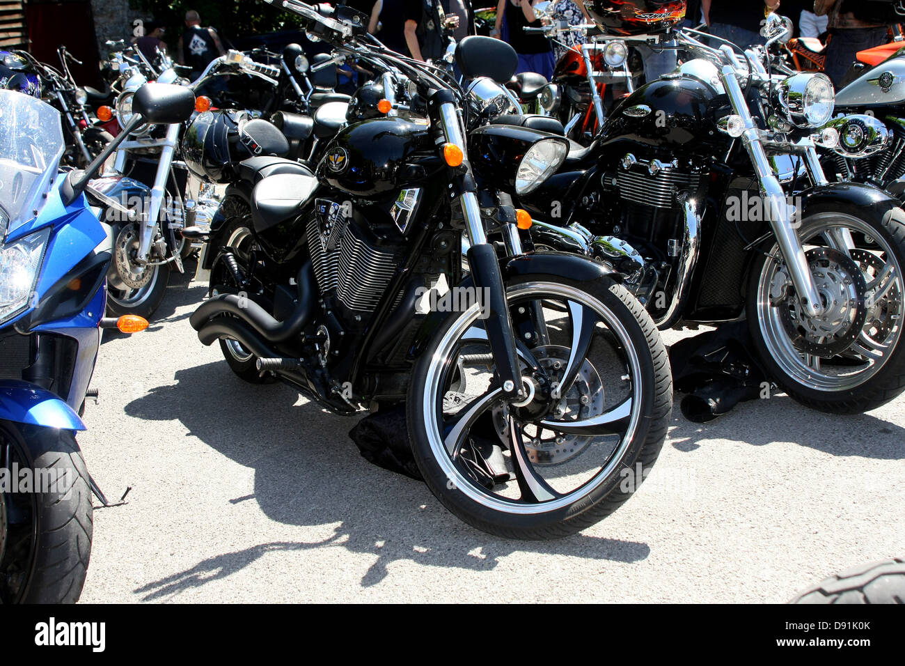 Motorcycle event held in June 2013 at The Riverside, Cheddar, Somerset ...