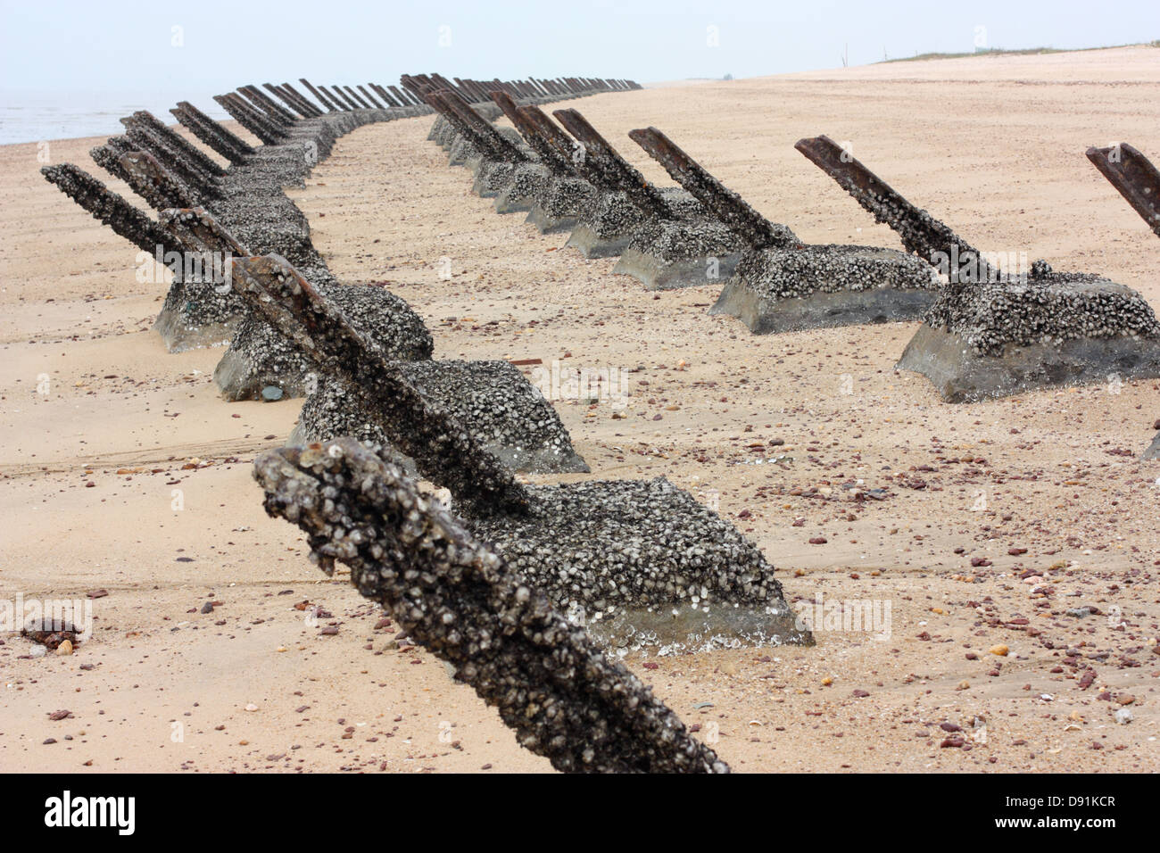 anti-landing barriers. Kinmen National Park Kinmen County, Taiwan Stock ...
